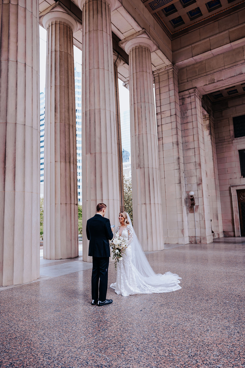 Rooftop Downtown Nashville Wedding | Lo + Caleb